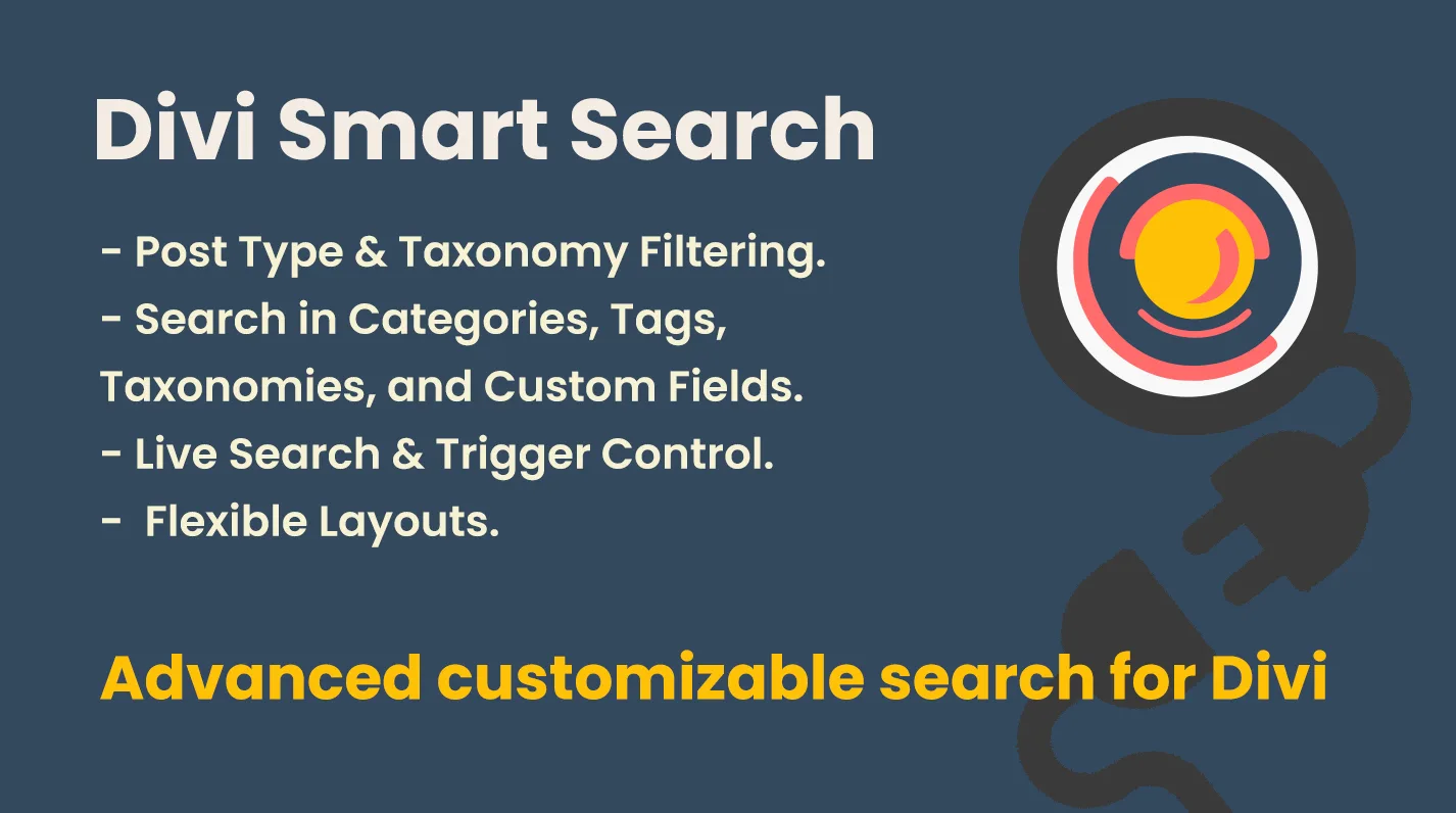 Demo Divi Smart Search - Divi Coding Store